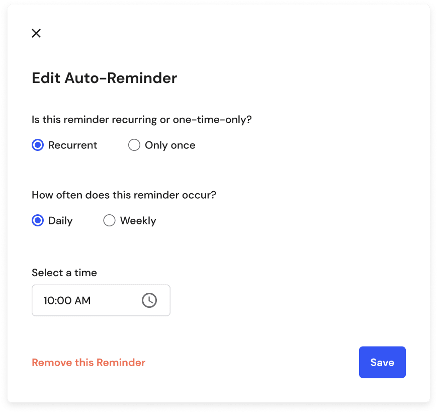 Add a Task Reminder